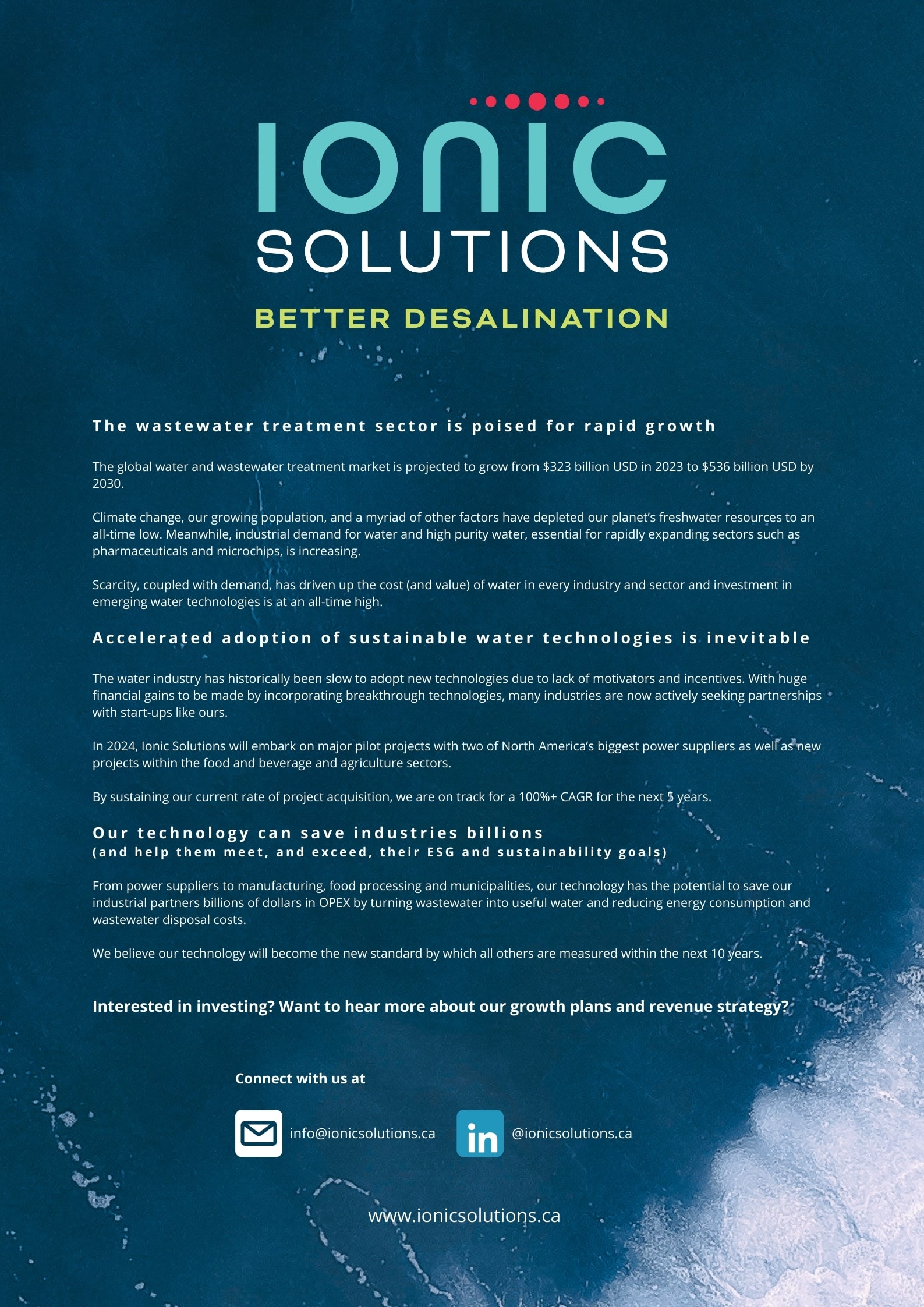 Investors – Ionic Solutions Ltd.